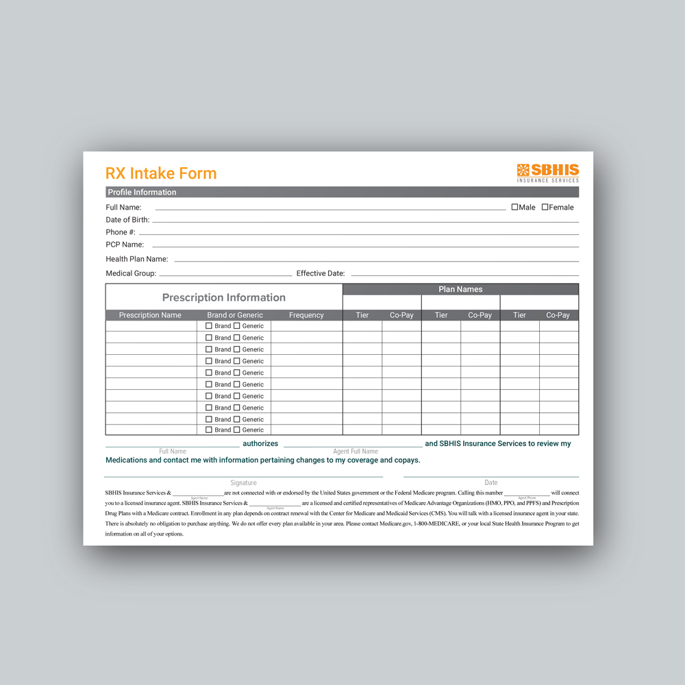 Patient Intake Form | Indigo Shop